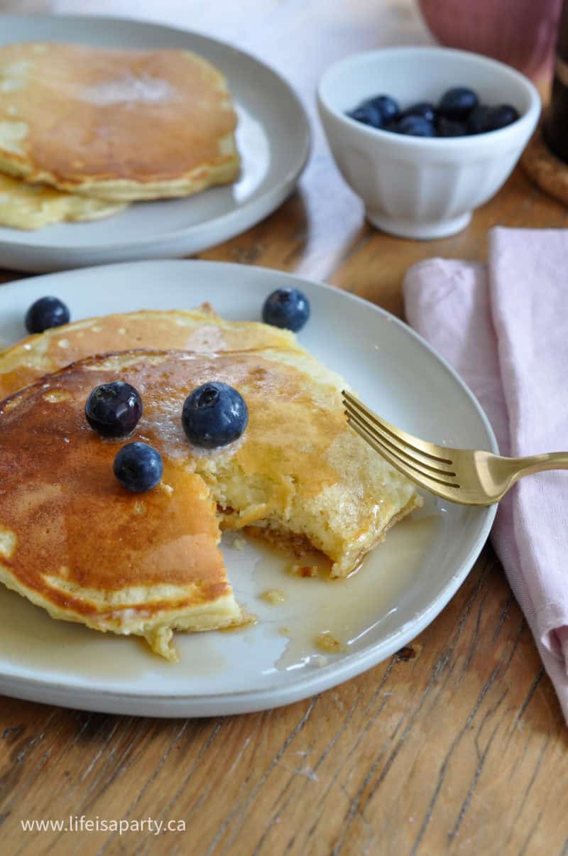 Easy Small Batch Pancakes For Two Recipe - Life is a Party