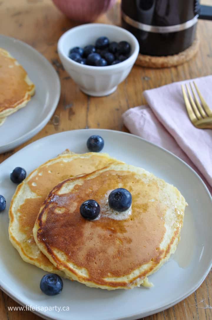 Easy Small Batch Pancakes For Two Recipe - Life is a Party