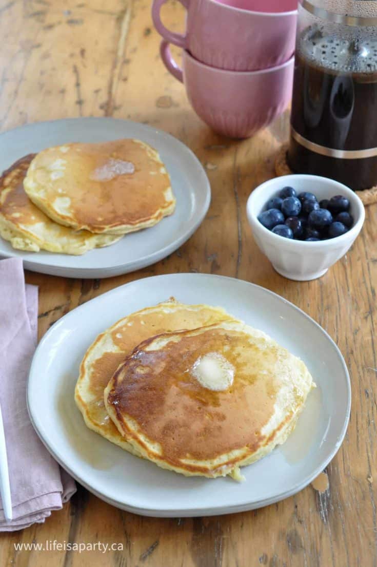 Easy Small Batch Pancakes For Two Recipe - Life is a Party