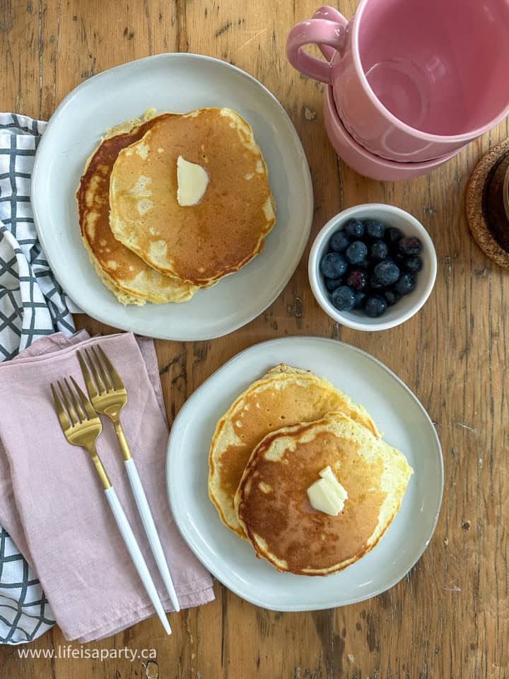 Easy Small Batch Pancakes For Two Recipe - Life is a Party
