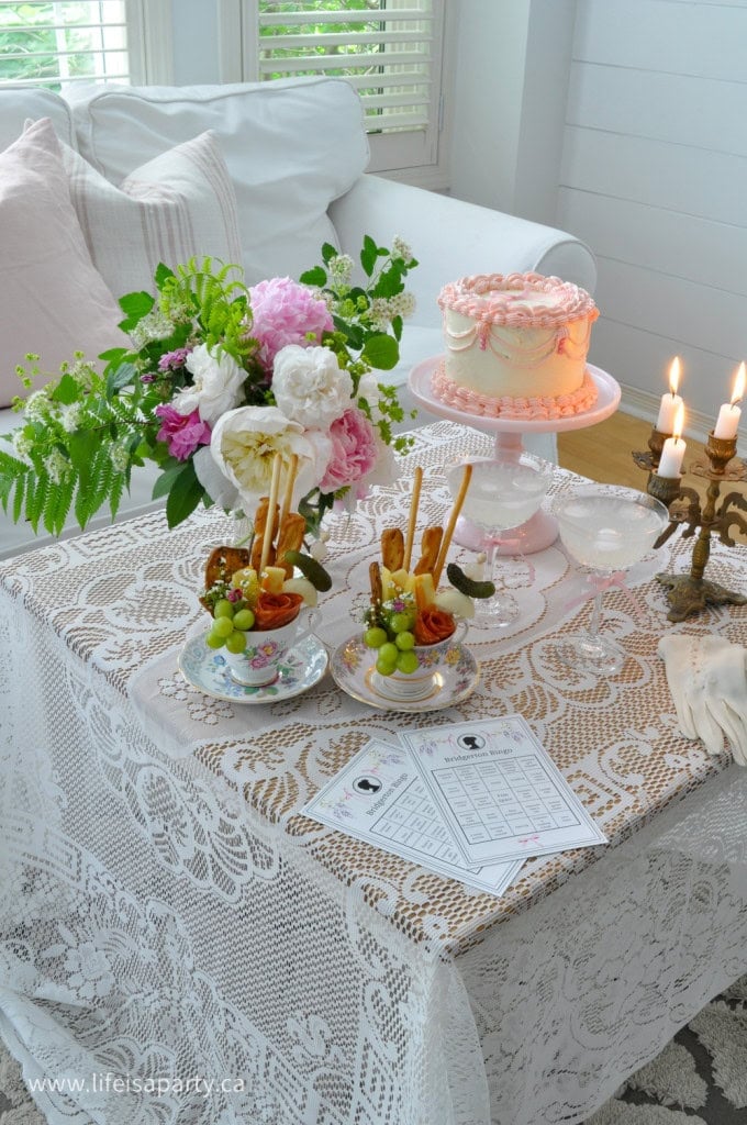 How To Host A Bridgerton Themed Viewing Party - Life is a Party