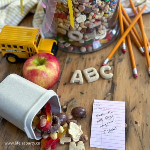 Easy Back To School Snack Mix Recipe - Life is a Party
