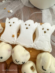 Easy Halloween Ghost Themed Food Ideas - Life is a Party