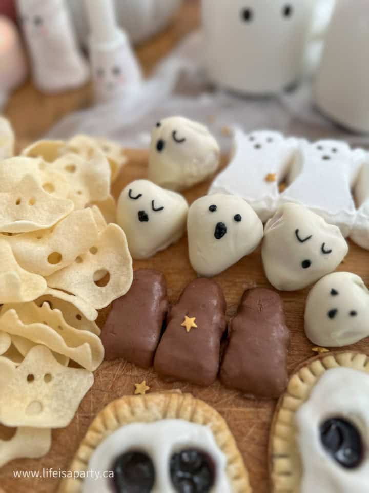 Easy Halloween Ghost Themed Food Ideas - Life is a Party