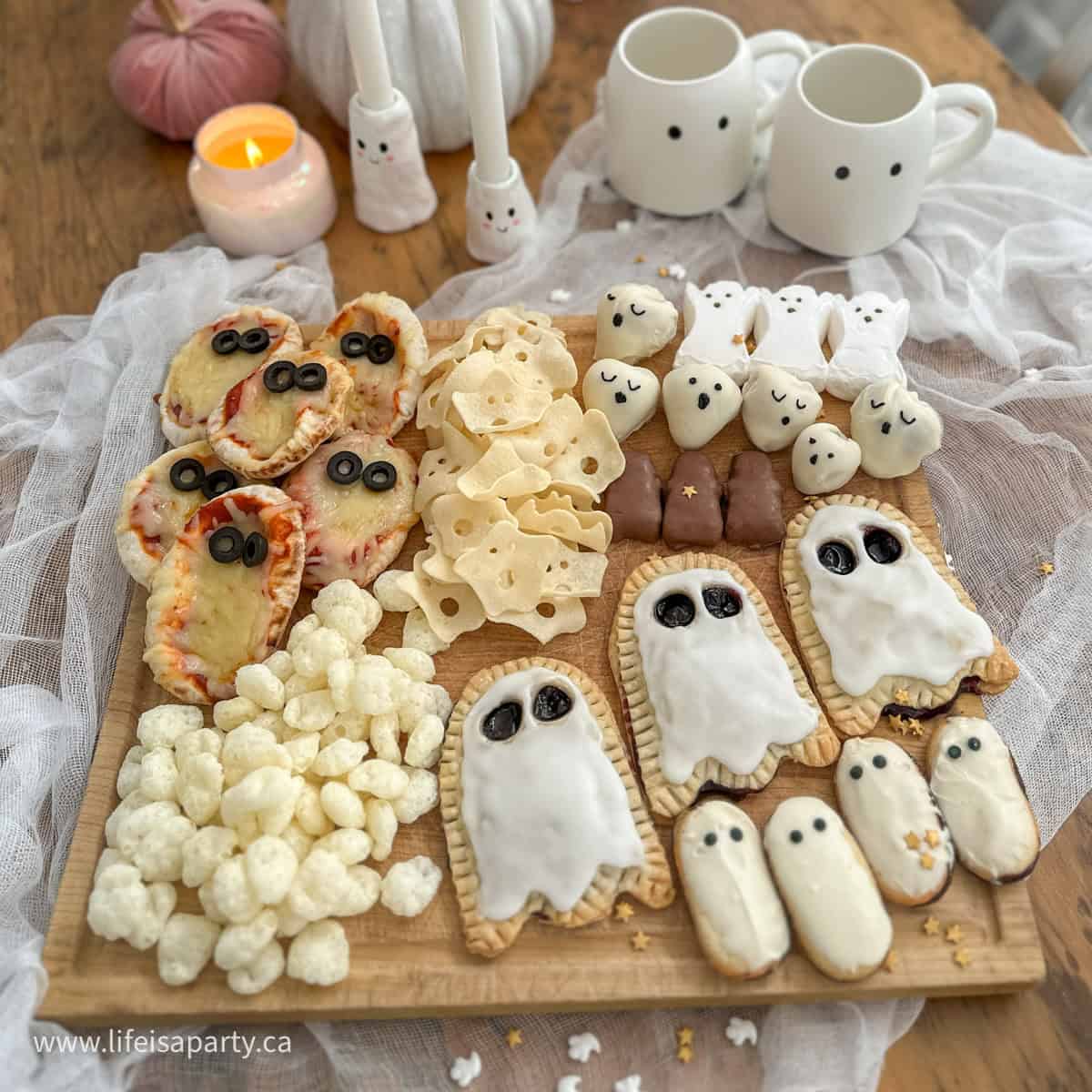 Easy Halloween Ghost Themed Food Ideas - Life is a Party