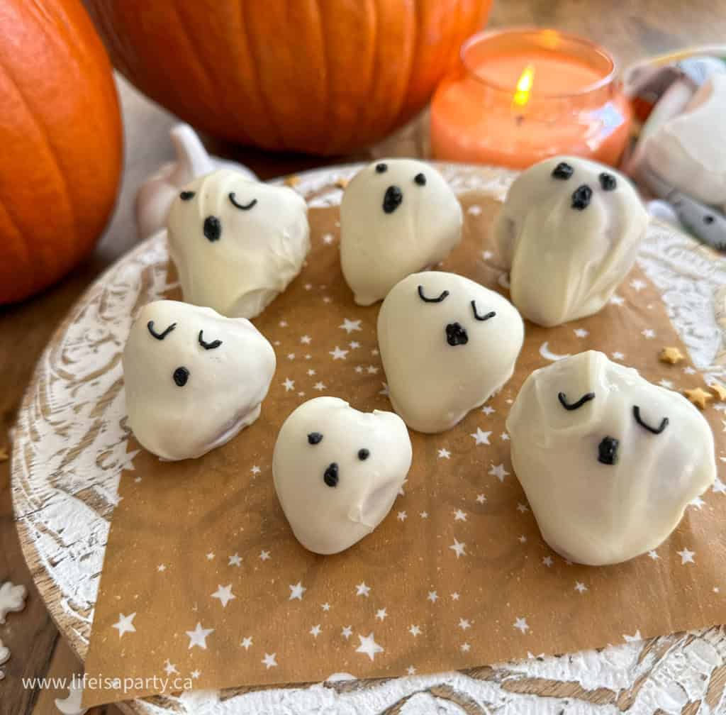 Easy Halloween Ghost Themed Food Ideas - Life is a Party