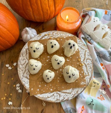 Easy Halloween Ghost Themed Food Ideas - Life is a Party