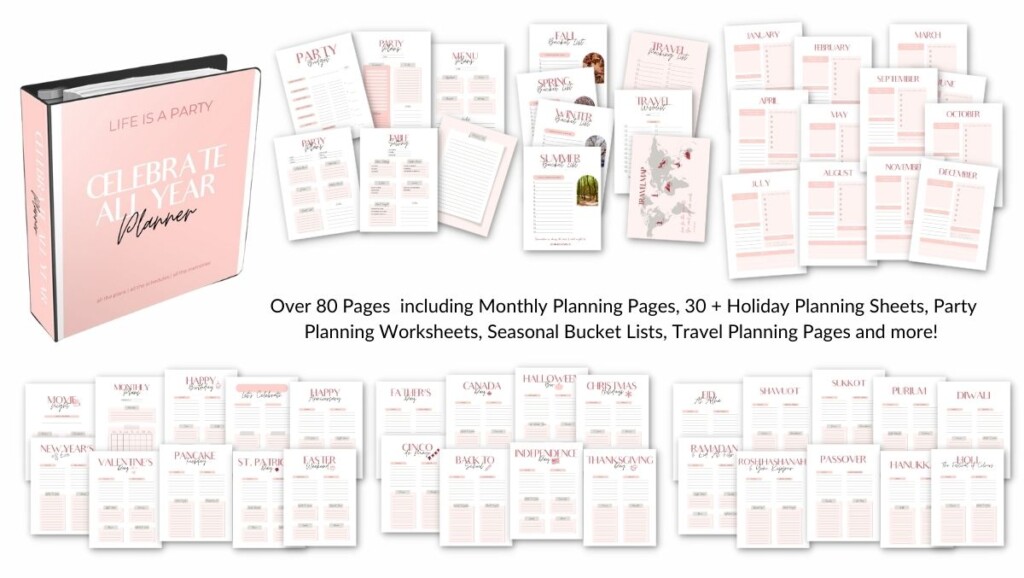 Celebrate All Year Planner - Life is a Party