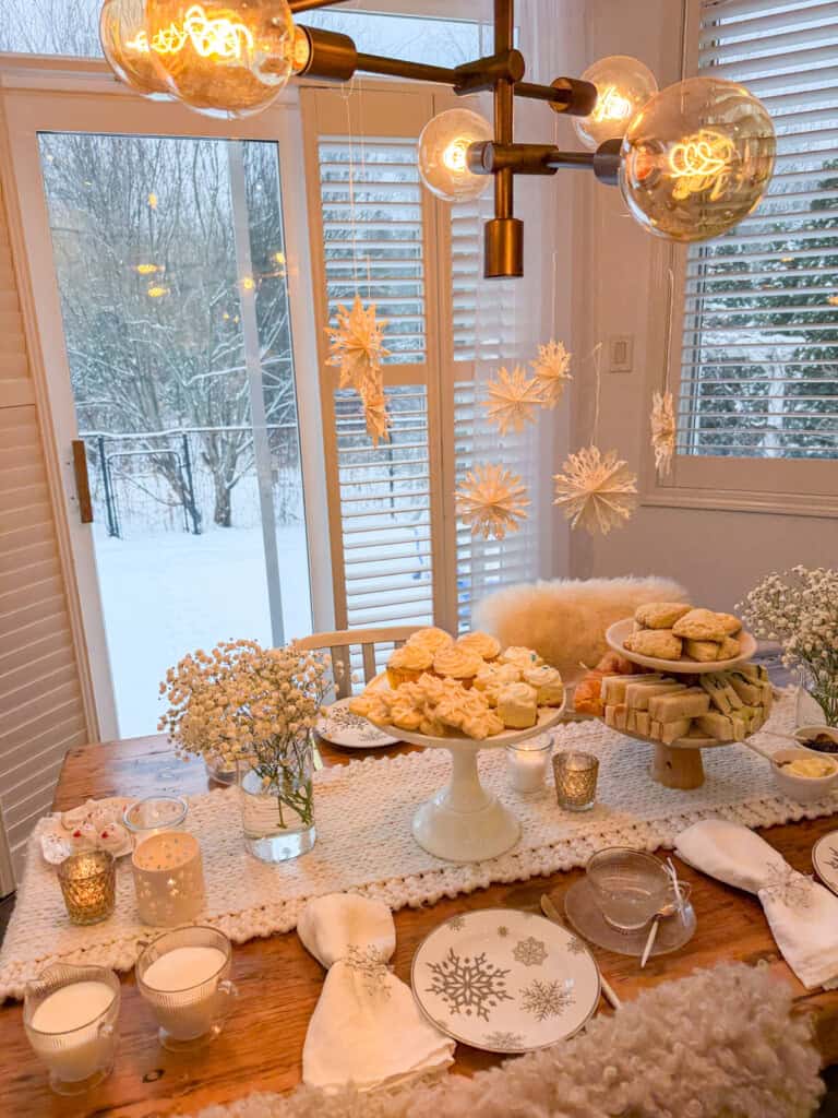 Winter Tea Party: Snowflake Theme Decor and Menu - Life is a Party